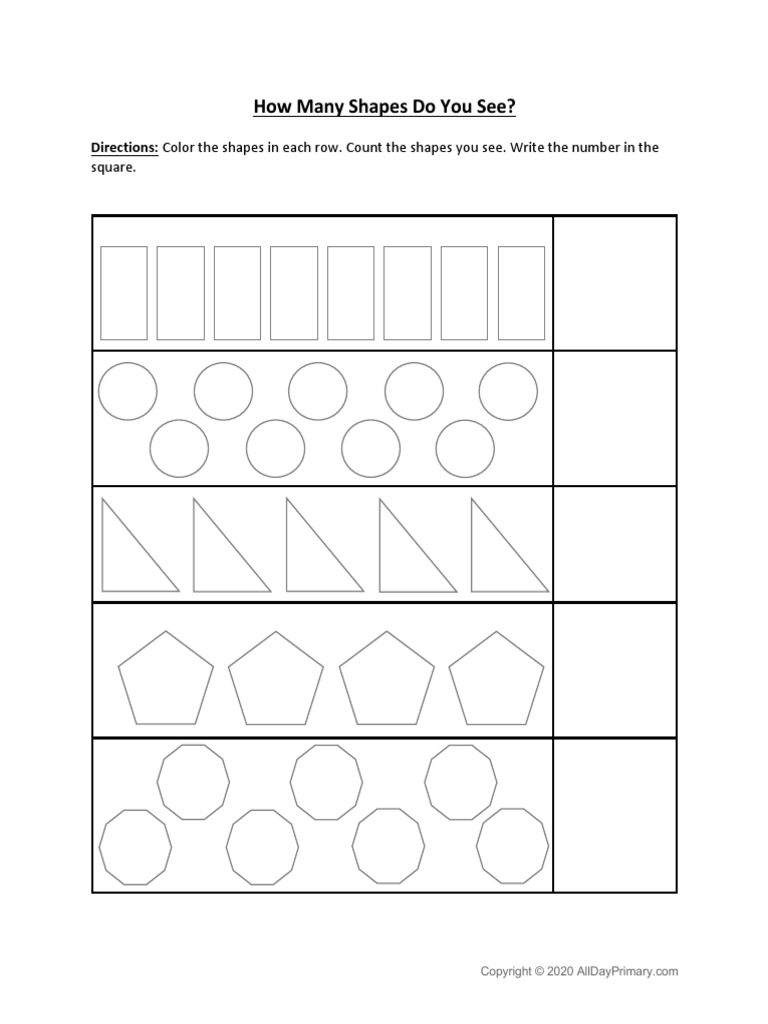 How Many Shapes Do You See | PDF | Art