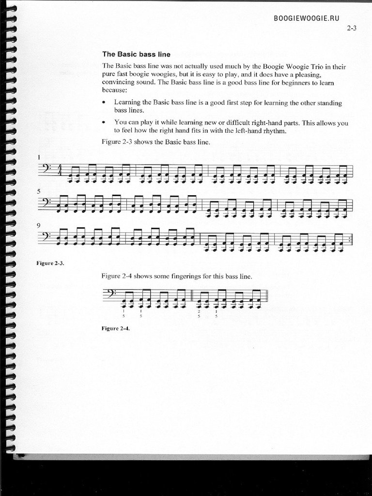 Boogie Woogie Bass Line | PDF