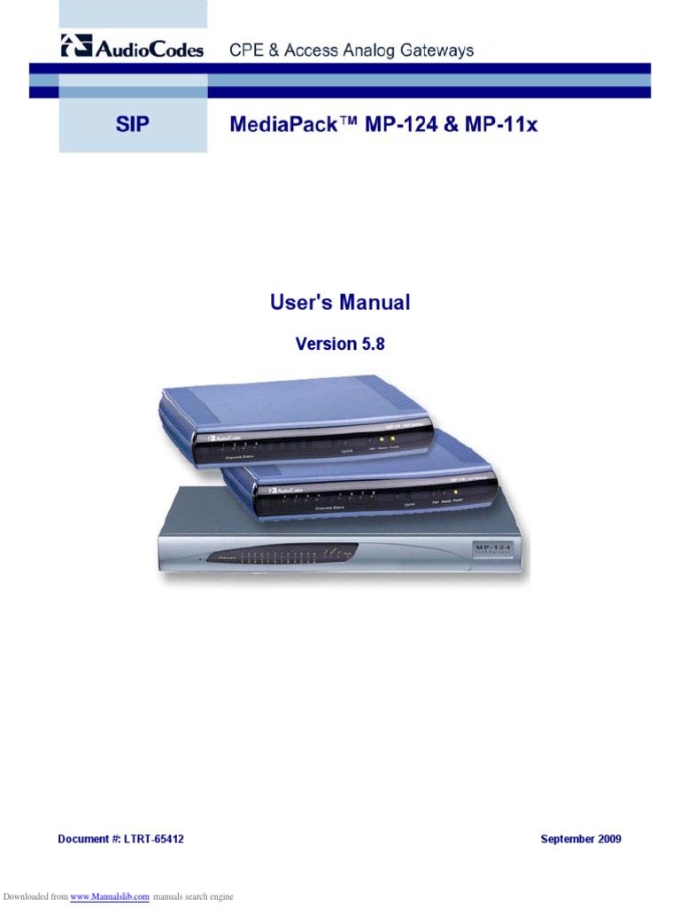 MP 124 | PDF | Session Initiation Protocol | Modem