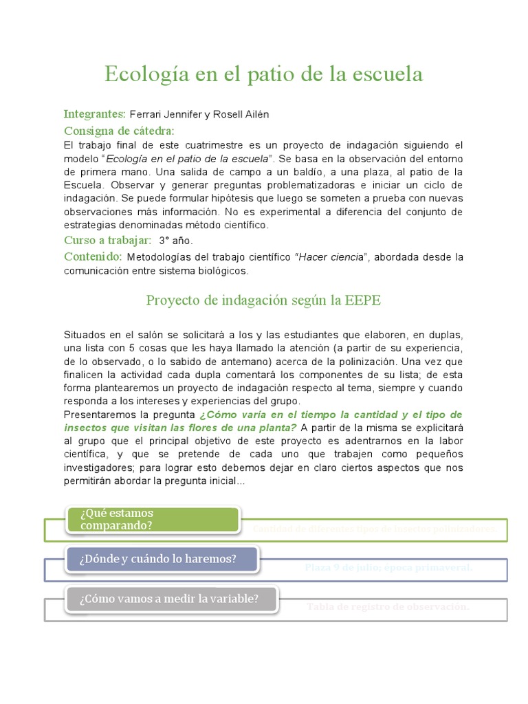 EEPE - Cs Naturales | PDF | Insectos | Método científico