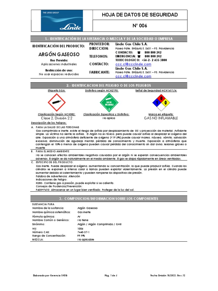 hds-006---argon-gaseoso-vsga-r12 | PDF | Argón | Química