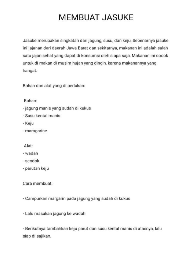 Membuat Jasuke Halal | PDF