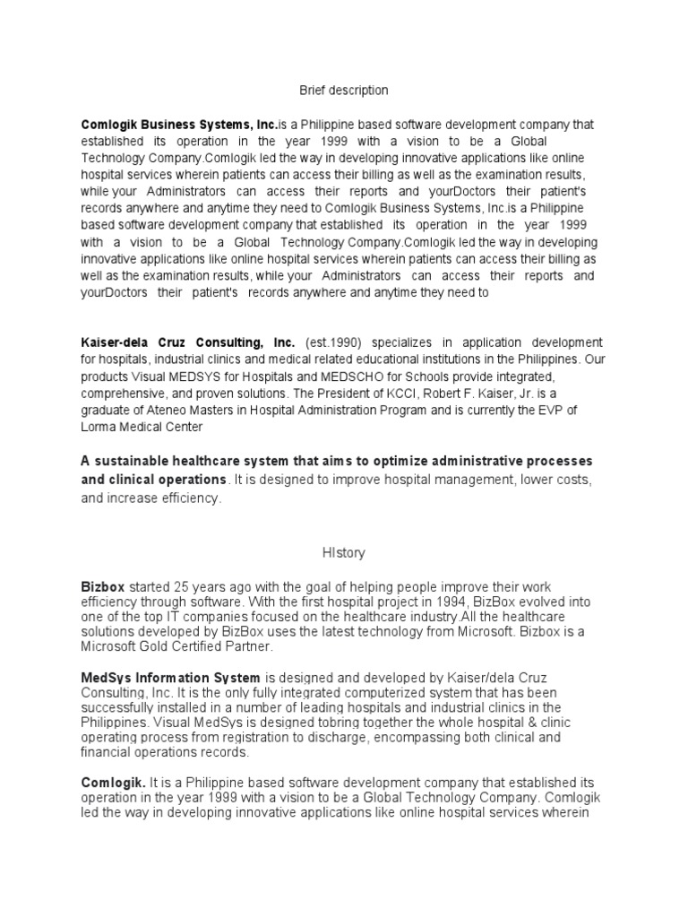 Comlogik Business Systems, Inc - Is A Philippine Based Software ...