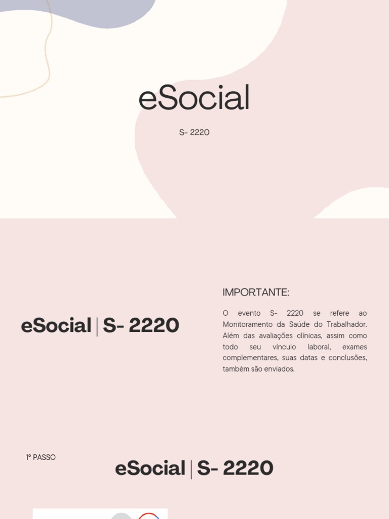 Esocial 2220 | PDF