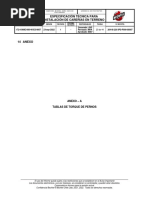 Tablas de Torque para Uniones Flangeadas | PDF