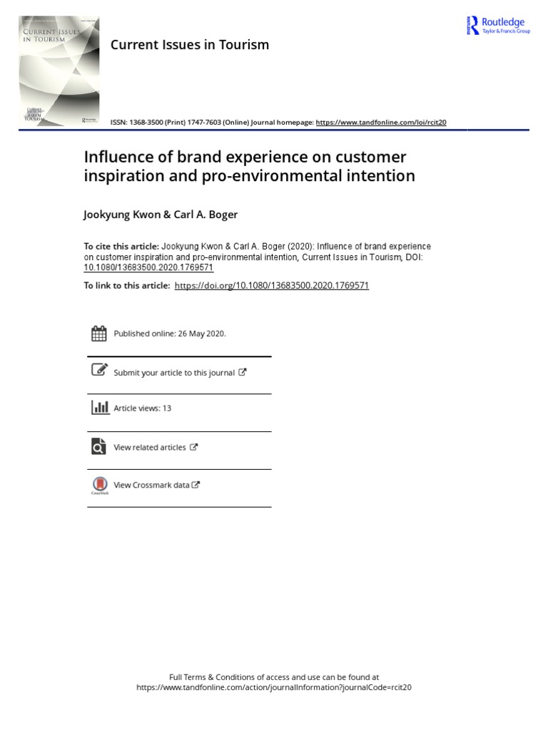 Influence of Brand Experience On Customer | PDF | Customer Experience ...