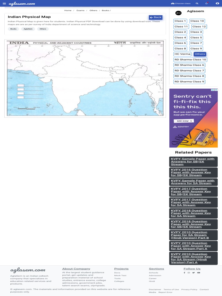Indian Physical Map | PDF