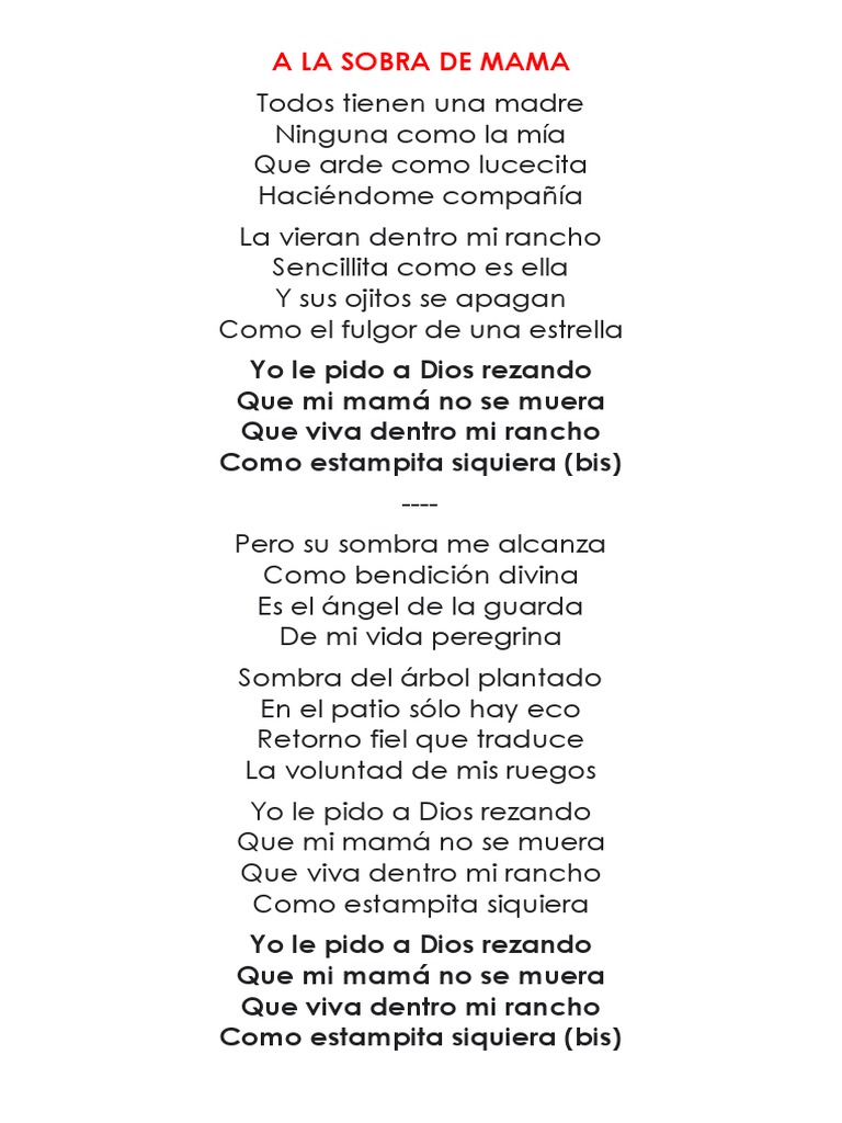 Canciones de Amor y Gratitud a Mamá | PDF