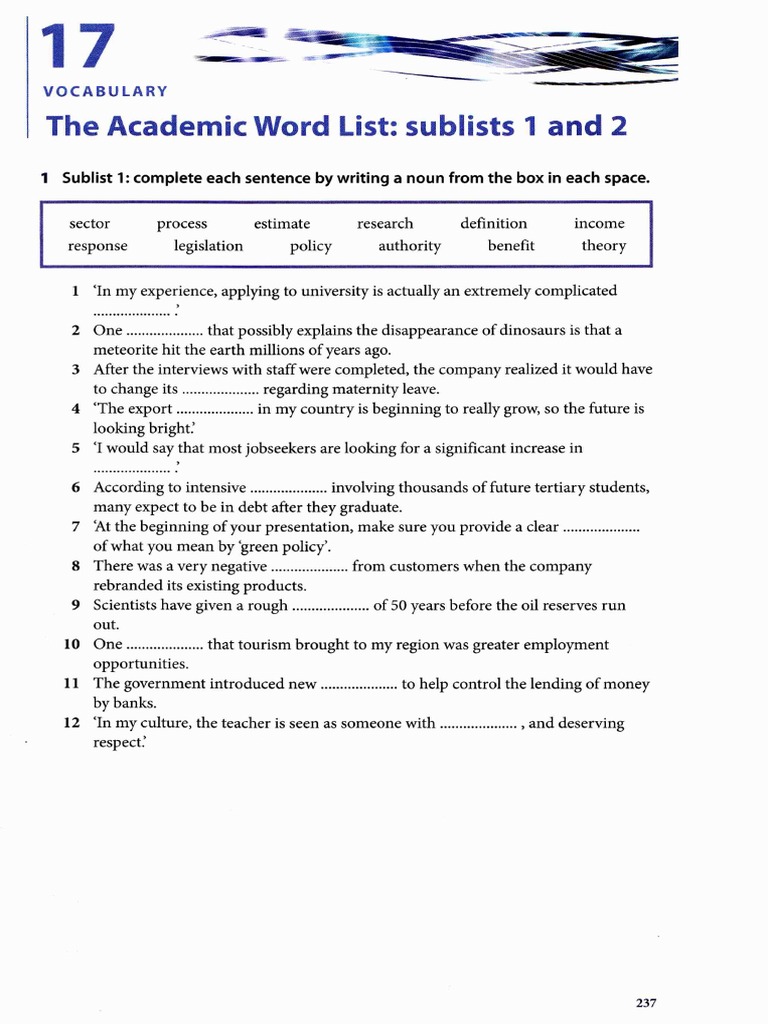 Academic-Word-Lists | PDF