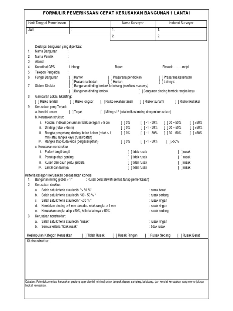 Analisis Kerusakan Bangunan Sekolah | PDF