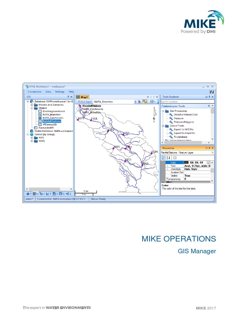 MIKE GIS Manager User Guide 2017 | PDF | Geographic Information System ...