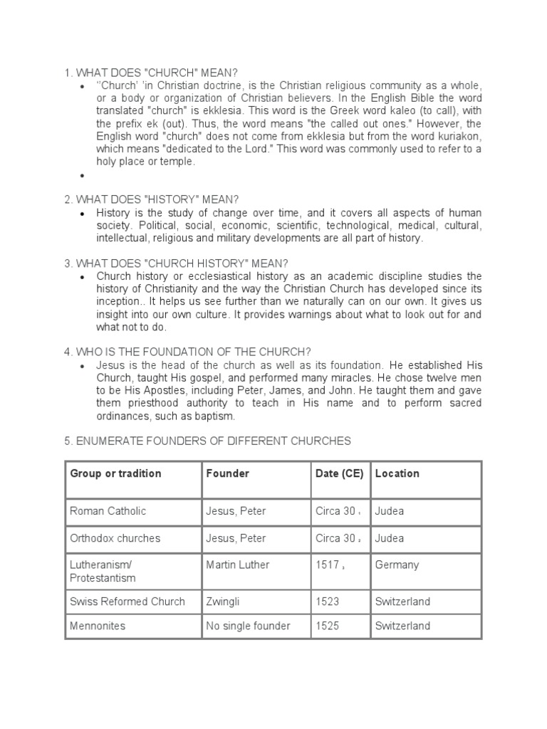 Church History Assignment | Download Free PDF | Christian Church ...