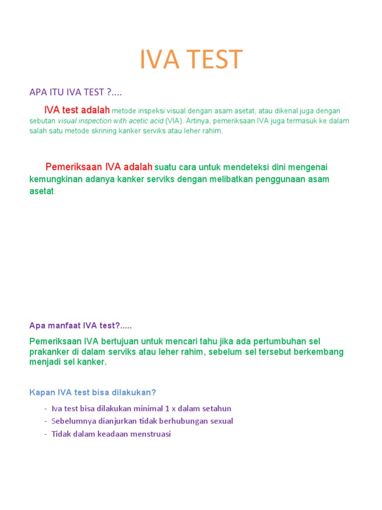 Materi IVA TEST | PDF