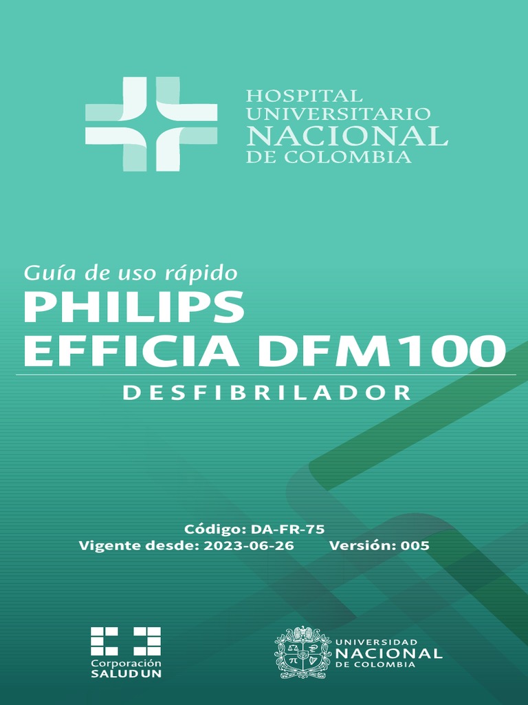 Monitor Desfibrilador Philips Efficia DFM-100 | PDF