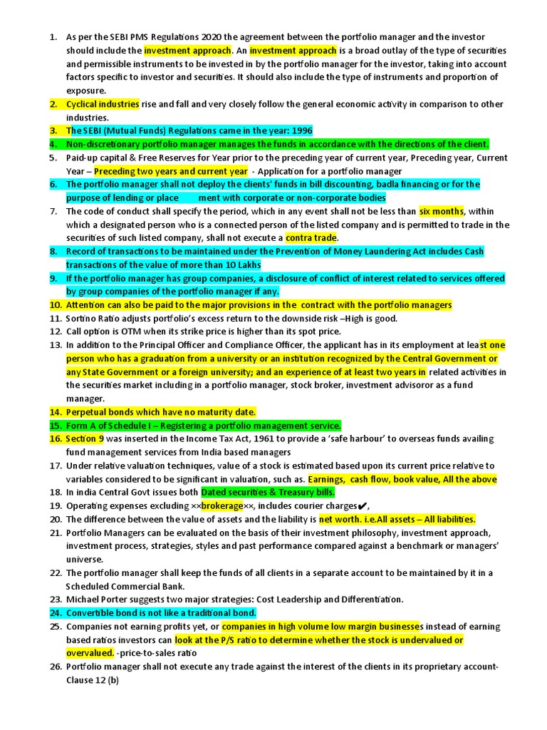 Pass 4 Sure Notes | PDF | Bonds (Finance) | Securities (Finance)