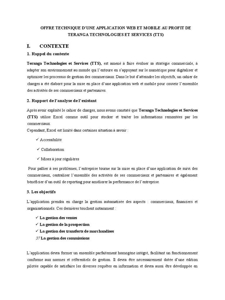 Offre Technique | PDF