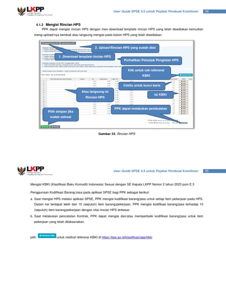 Panduan Pengisian KBKI PPK | PDF