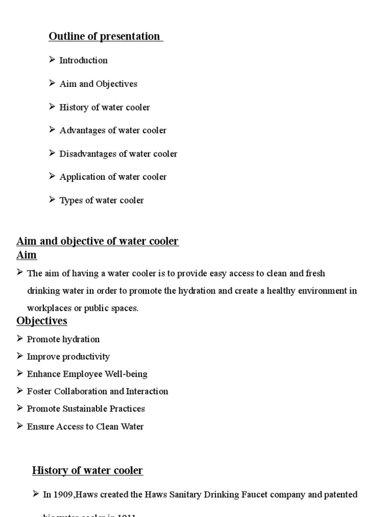 Water Cooler | PDF | Water | Drinking Water