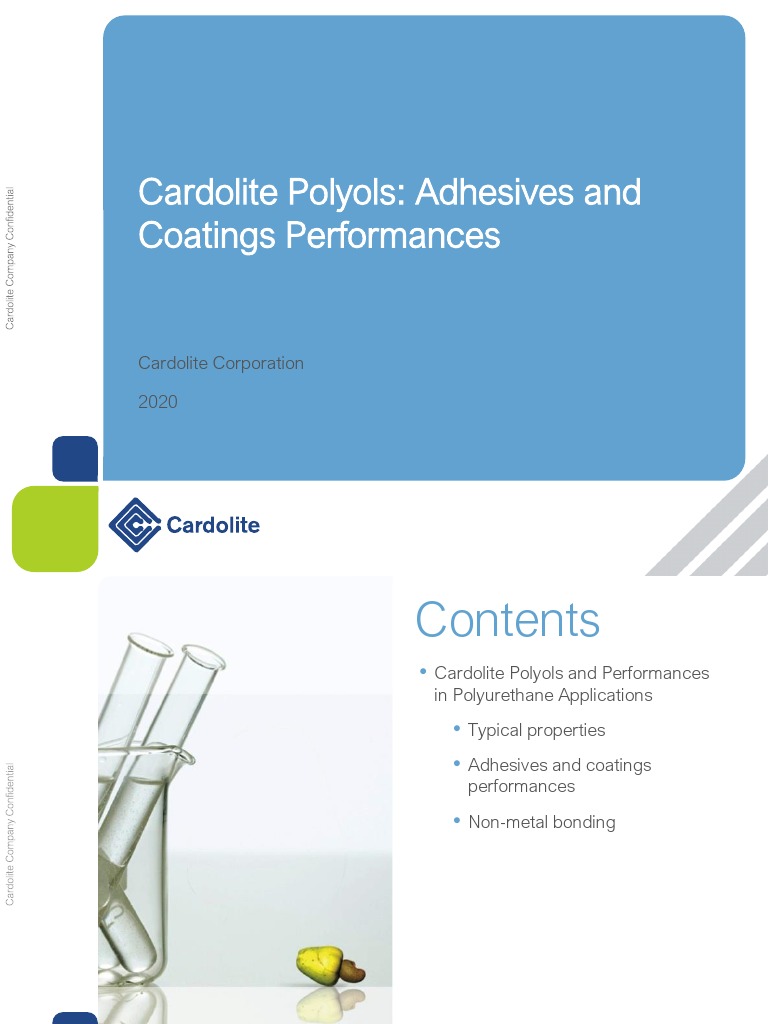 Cardolite Polyols: Adhesives & Coatings | PDF