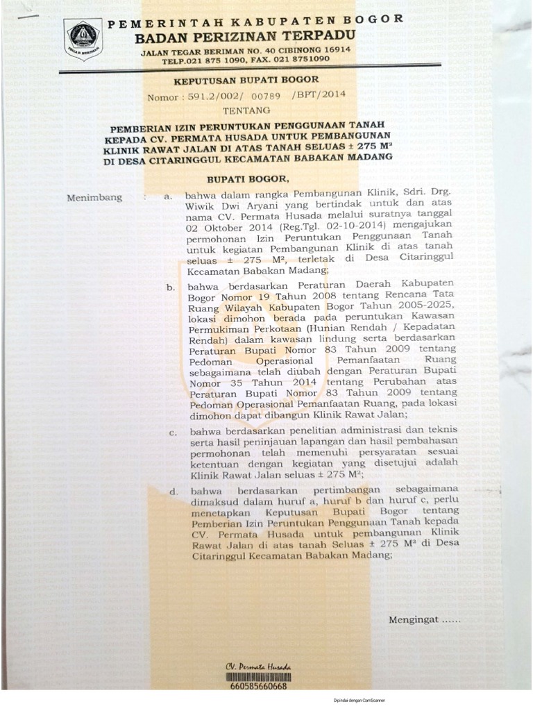 File Perijinan Dan Mou Limbah TKK 3 Ep 1 | PDF