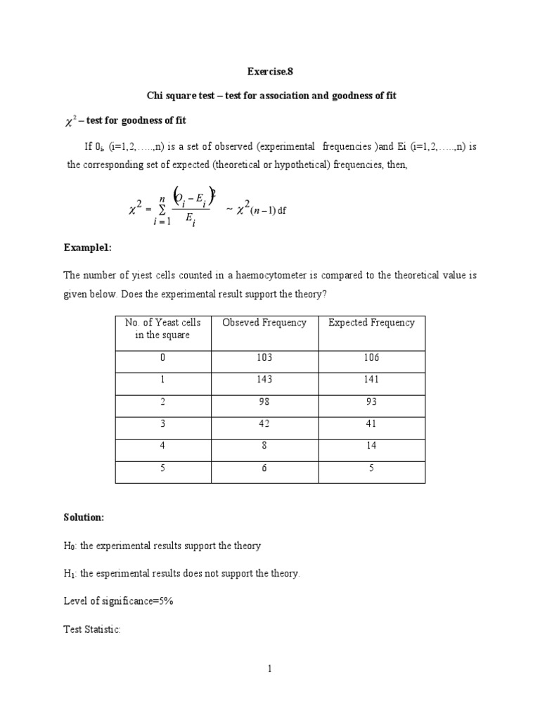 Pract08 Chi Square | PDF | Chi Squared Test | Goodness Of Fit