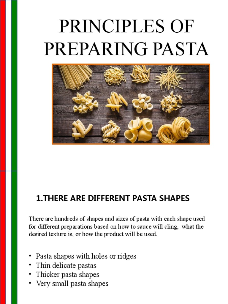 Essential Pasta Cooking Principles | PDF | Wellness