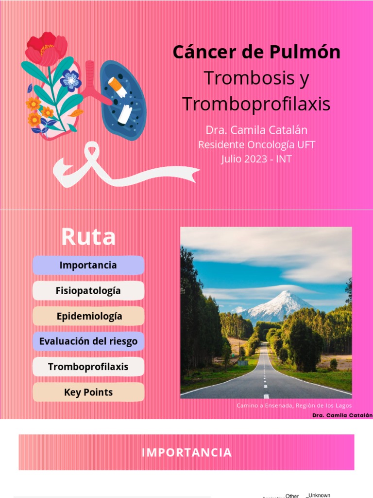 Tromboprofilaxis CA Pulmon - Camila Catalan | PDF