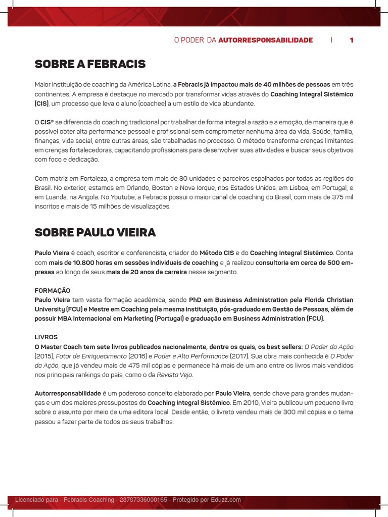 Sobre A Febracis | PDF | Pensamento | Comunicação