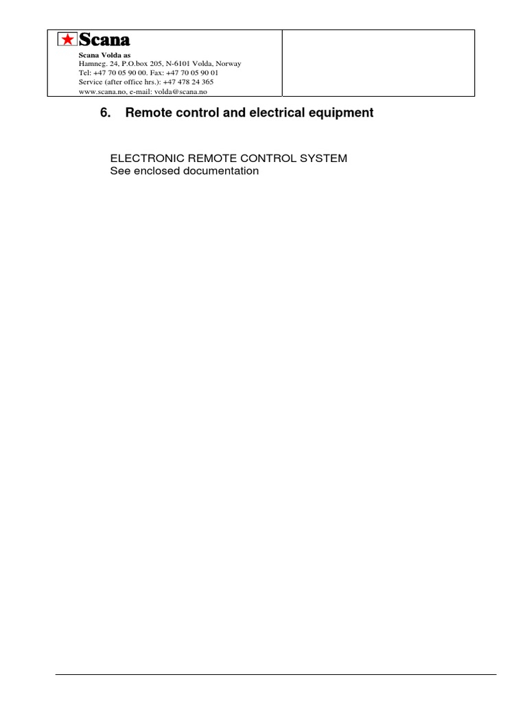 Scana Volda CPP Diagram | Download Free PDF | Power Supply | Marine ...