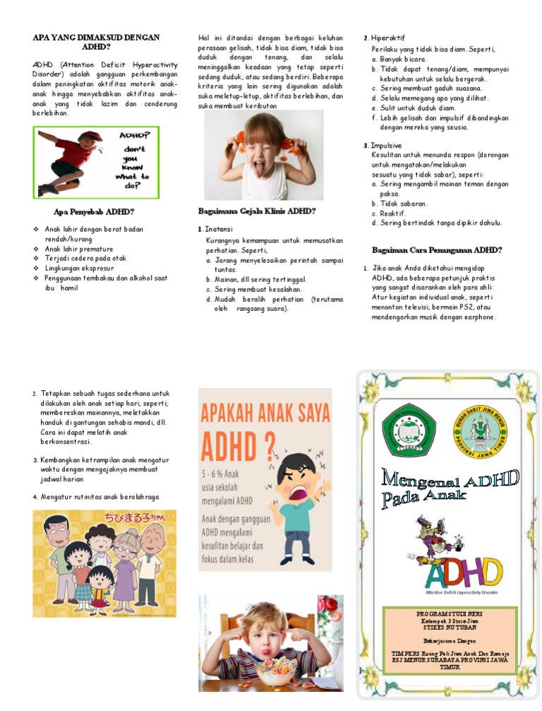 Gejala dan Penanganan ADHD Anak | PDF