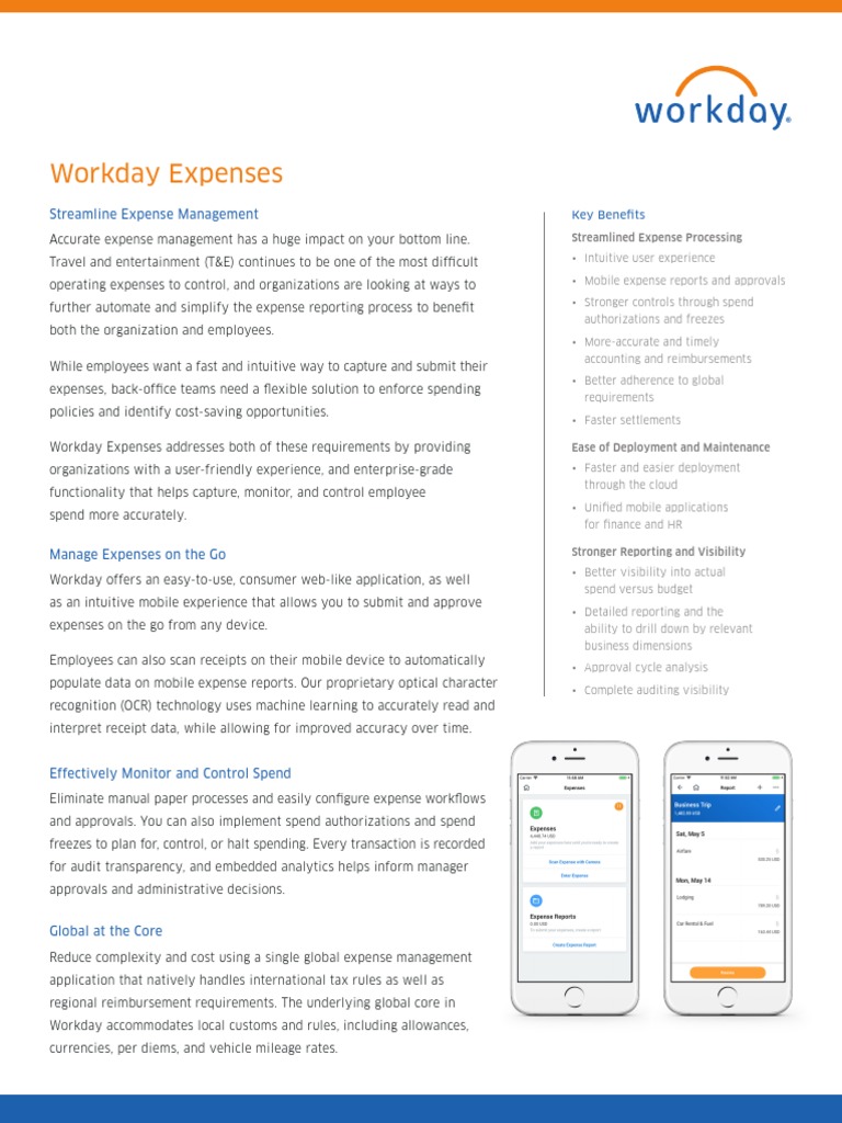 Datasheet Workday Expenses | PDF Datasheet Workday Expenses | PDF