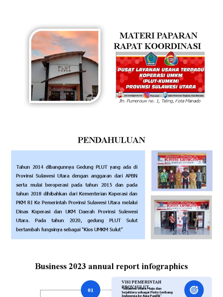 Business 2023 Annual Report Infographics by Slidesgo | PDF