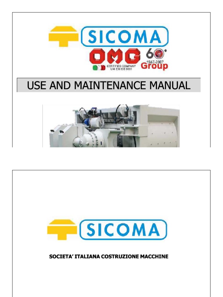 Sicoma Spesification | PDF