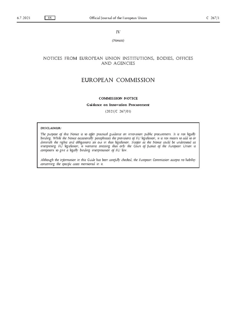European Commission | PDF