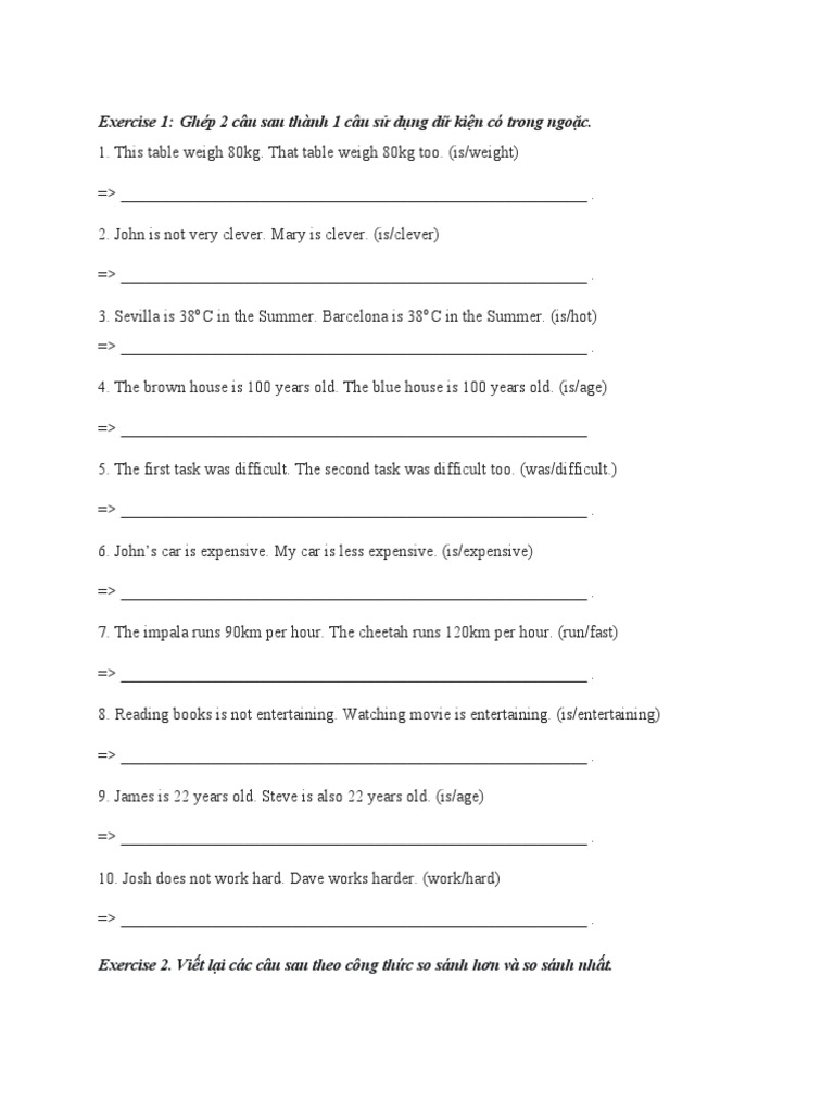Writing - Comparison | PDF