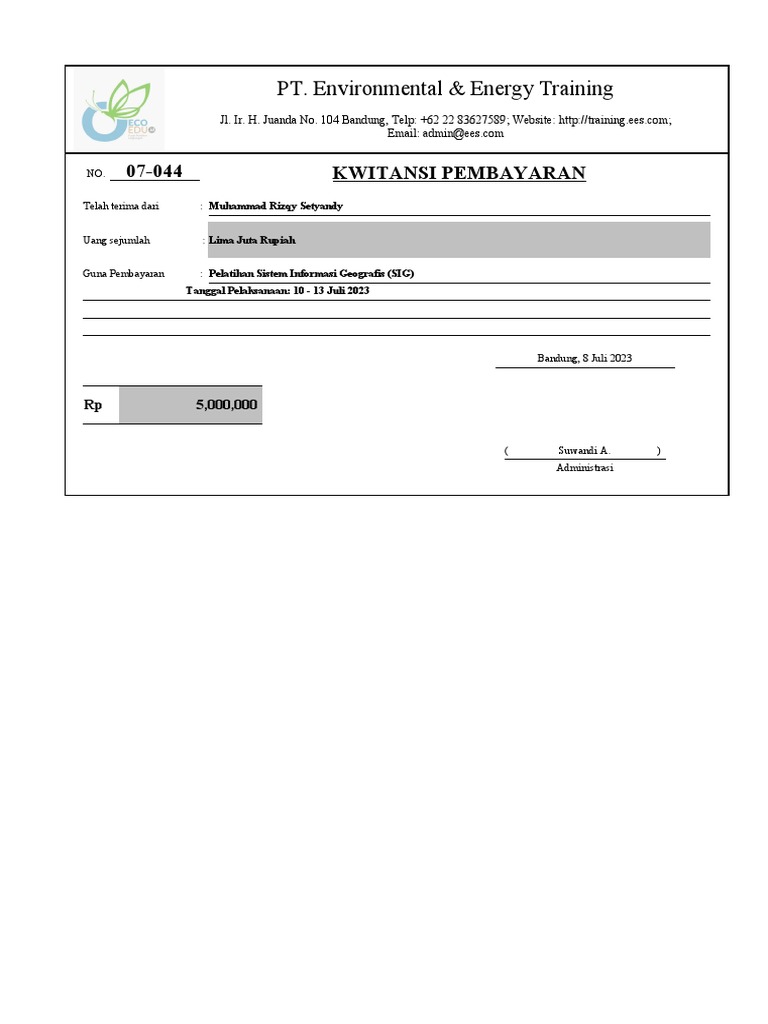 Kwitansi Format | PDF