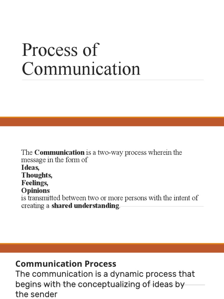 Process of Comunication Models | PDF | Communication | Human Communication