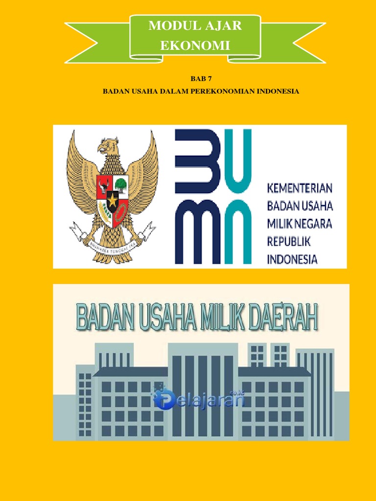 Modul Ajar Badan Usaha Dalam Perekonomian Indonesia | PDF