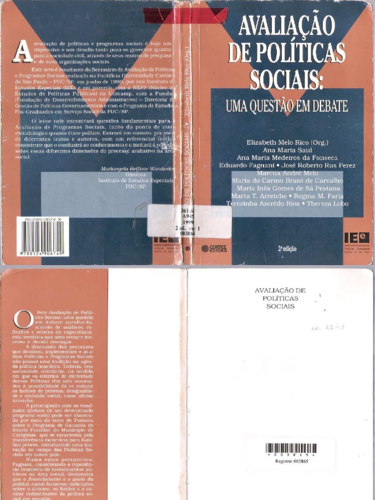 Avaliacao de Politicas Sociais Uma Quest | PDF