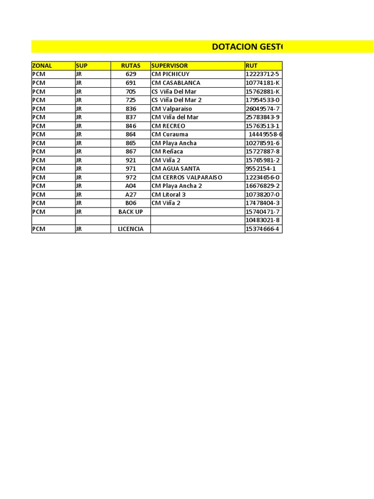 Dotacion Gestores Julio CT JR | PDF