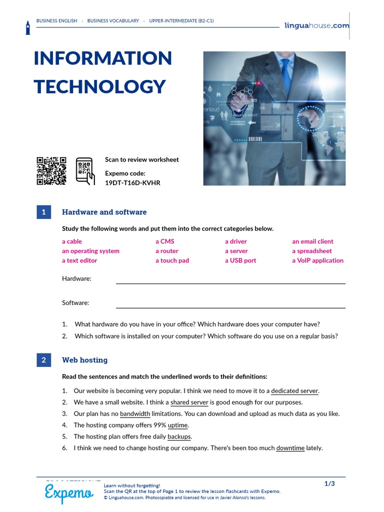 Information Technology British English Student | PDF