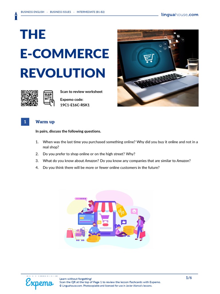 The e Commerce Revolution British English Teacher | PDF | Games ...