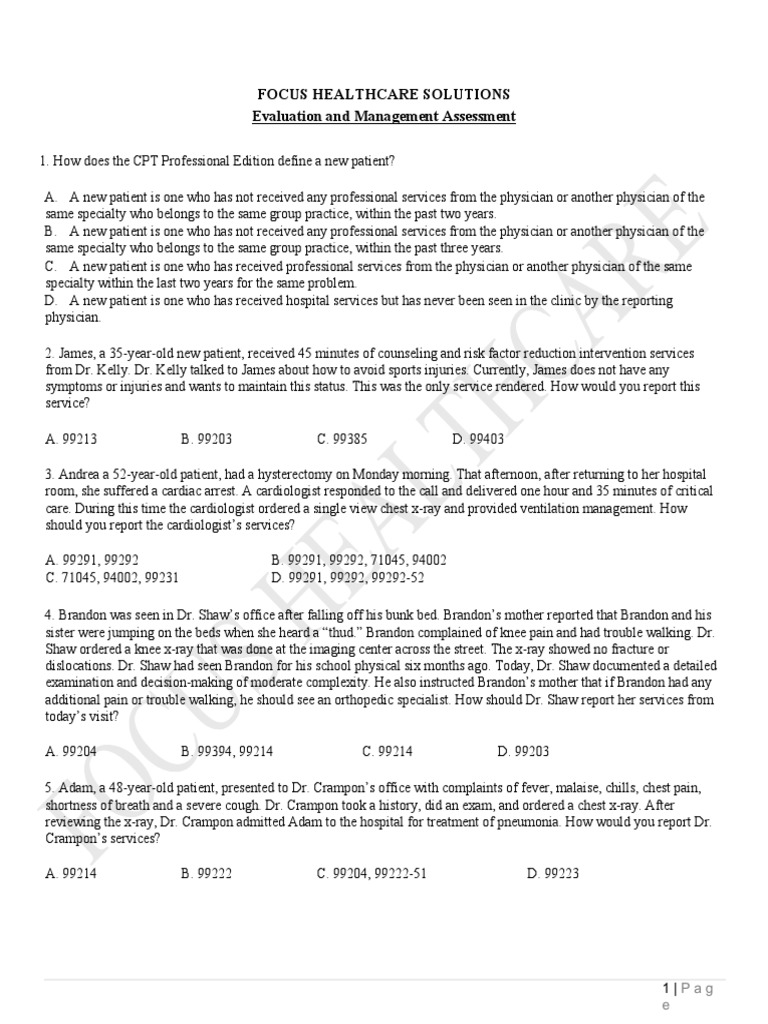 Evaluation & Management Coding Guide | PDF | Self-Improvement