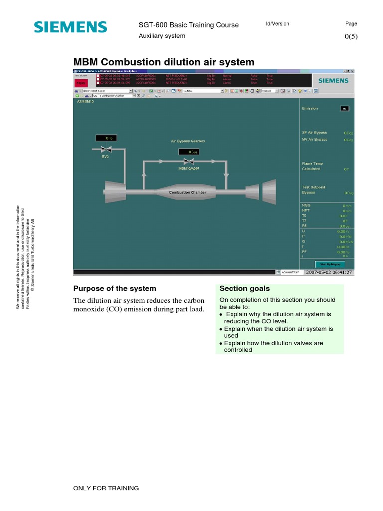 2.4 MBM Combustor Dilution Air System | PDF | Energy Technology | Machines