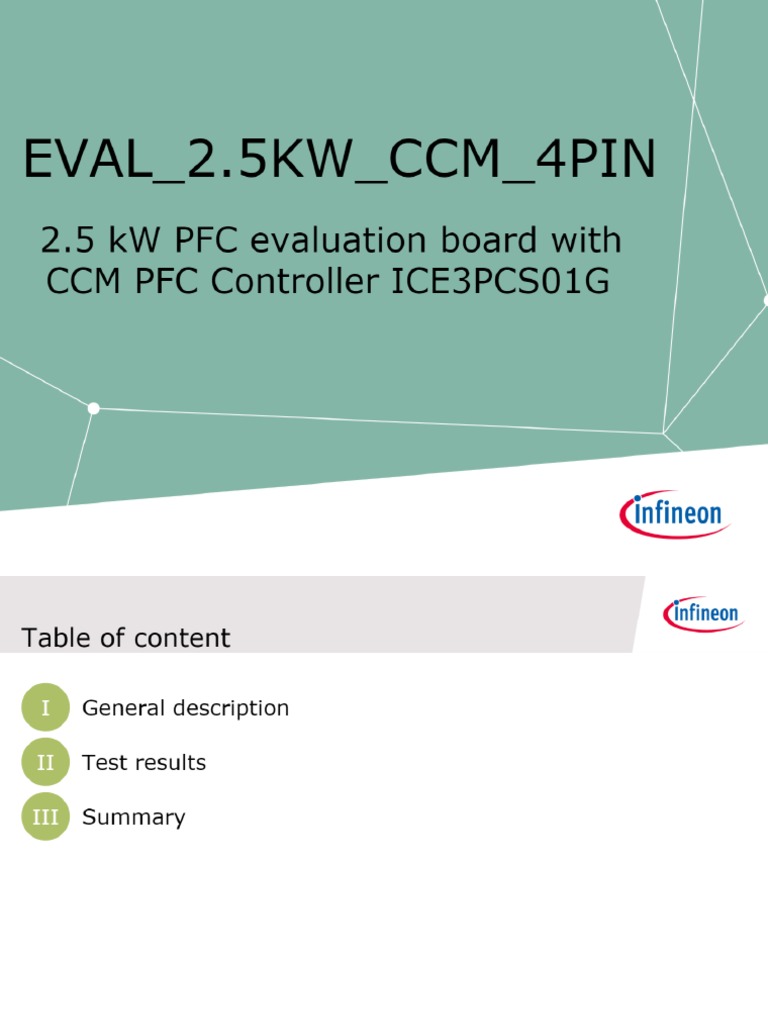 Presentation 2.5kW PFC Evaluation Board With CCM PFC Controller ...