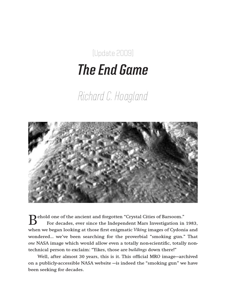 The End - Game - Richard Hogland | PDF | Social Science | Philosophy