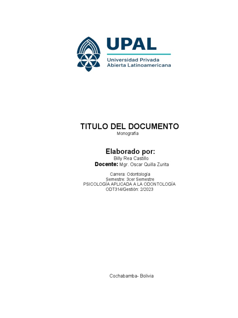Formato Upal Trabajos | PDF