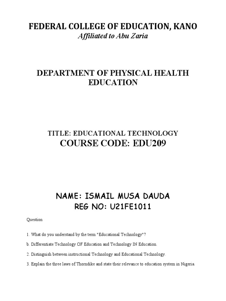 Educational Technology | PDF