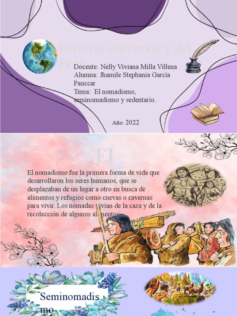El Nomadismo, Seminomadismo Ysedentario | PDF