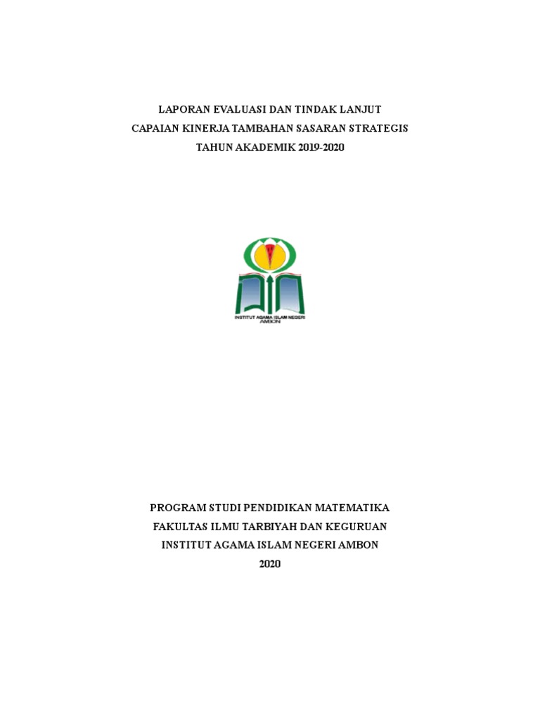 Laporan Evaluasi Dan Tindak Lanjut Kinerja IKU IKT | PDF Laporan Evaluasi Dan Tindak Lanjut Kinerja IKU IKT | PDF